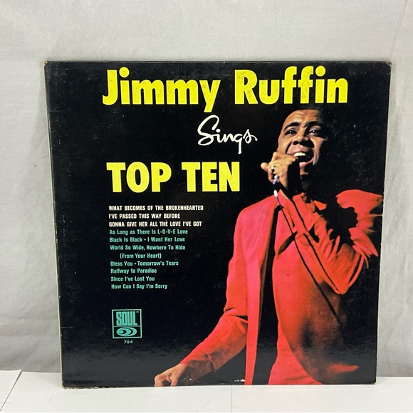 Media | Jimmy Ruffin Sings Top Ten Lp 1967 Soul Records Sl 74 | Poshmark